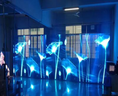 중국 실내 P3.91 - 7.8 HD 투명한 LED 화면 5000X1000mm 캐비닛 4G WIFI 제어 투명한 LED 화면 디스플레이 판매용