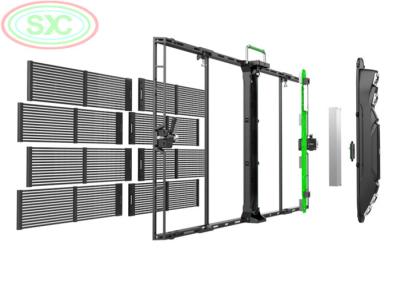 China High clarity indoor P3.91-7.82 transparent LED screen mount on the glass for sale