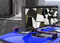 China Car LED Panel P3 96x32cm Asynchronous Control Display for Vehicle Advertising for sale