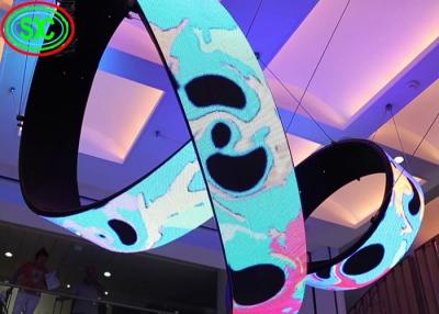 中国 スマートなP3.91は屋内でのためのビデオ ウォール・ディスプレイ柔らかいモジュールを曲げた 販売のため