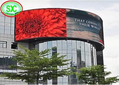 Chine Écran mené extérieur P10, mur visuel incurvé par IP65 imperméable à vendre