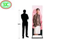 China P5 Outdoor Ultra Thin Portable Flexible Digital LED Poster Display 28kg 30mm for sale