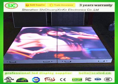 Cina P4.81 SMD3535 Suono Attivo Dj Touch Led Disco Pavimento da ballo Panelli di luce bianca calda in vendita