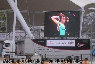 China P4 outdoor Car LED Sign Display Density 62500 , SMD High Brightness Led Screen Waterproof for sale