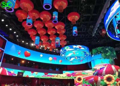 China Indoor Round Column Flexible Curve Stage LED Display Screen P3 P3.9 Energy saving for sale