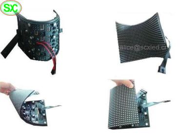 China Digital P4 RGB LED Curtain Display  Wall Mounted , Curved LED Wall IP65 Waterproof for sale