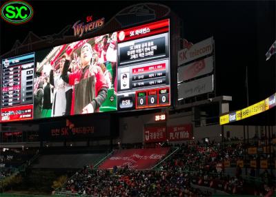 China P10 HD 1R1G1B Large Stadium Score Led Display Billboard 4G Control System for sale