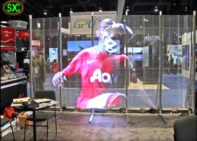 China Full Color Transparent Led Screen For Window Advertising , Glass Display Screen for sale