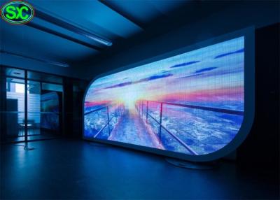 China Indoor Full Color Hd Flexible Led Display Screen Curtain High Brightness for sale