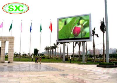 China IP65 Rgb Smd / Dip Video Led Column Display,10mm Led Screen For Outdoor Advertising for sale