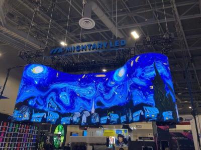 China HD 3 Years Warranty Full Color 3840hz P3.91 Indoor Curved Led Display Screen For Stage for sale