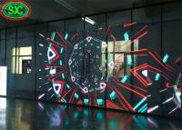 China Transparent LED Panel 3.91mm-7.82mm Pixel Pitch High Brightness 1000cd/sqm for Glass Wall Advertising for sale