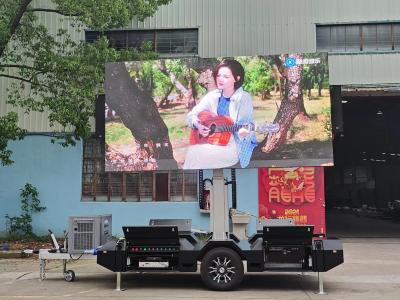 중국 모바일 트럭 LED 디스플레이 P4.81 큰 전망 각, 광고를 명확하게 표시 할 수 있습니다. 판매용