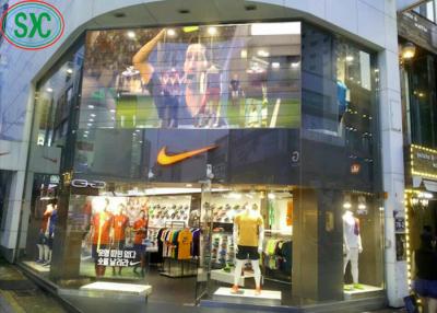 중국 높은 밝기 풀 컬러 투명한 디스플레이 SMD2525 IP54 장수 투명한 LED 화면 판매용