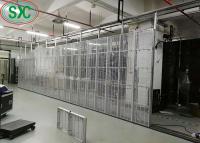 中国 G3.91-7.82 超薄型フルカラー透明ビデオウォール SMD2525 IP54 長寿命 販売のため