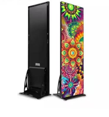 China Indoor Full Color P2.5 high Bightness 2500cd/㎡ Floor Standing LED Poster Screens for sale