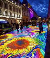 China P3.91 LED Dance Floor 20W 220V Interactive RGB Stage Floor for Events for sale