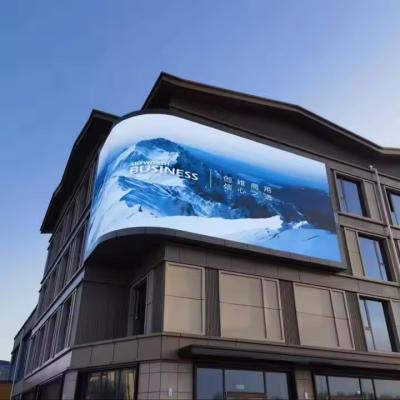 China Single Pillar Full Color LED Display P10 LED Rental Screen Billboard 3 Years Warranty for sale