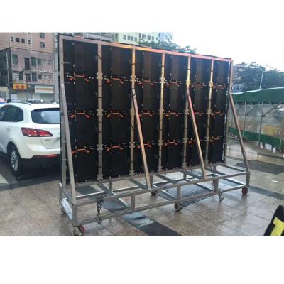 중국 외관 풀 컬러 LED 디스플레이 RGB 3in1 픽셀 구성 및 65410 점 / 평방 미터 점 밀도 캐비닛 크기 500 * 1000mm 판매용