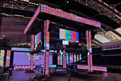 Китай Алюминиевые экраны из литья для наружной рекламы и торговых центров с большими экранами RGB LED дисплей P8 продается