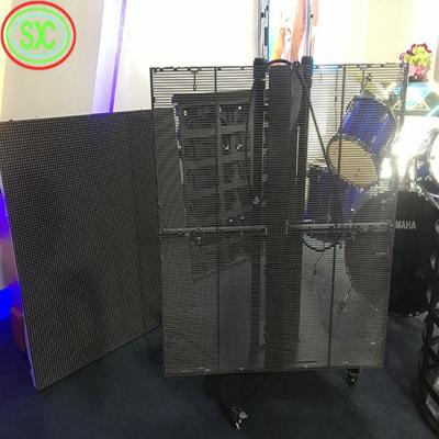 중국 운전 방법 투명 LED 디스플레이 실내 광고용 알루미늄 캐비닛 재료 판매용