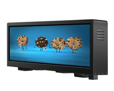 中国 タクシートップ LED ダブルフェイス P5 車用 LED ディスプレイ 96*32Cm 防水 広告用 屋外 LED スクリーン 販売のため