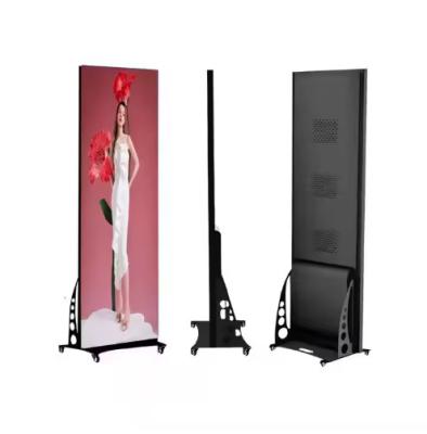 China P2.5 Indoor Full Color Led Screen Display Portable Video Wall Panel Stand Holder Led Advertising Poster for sale