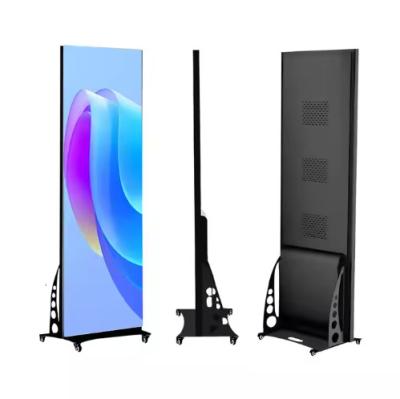 China Led Poster Advertising Indoors P1.8 P2.5 Portable Pantalla Led Matrix Panel Module Billboard Foldable Led Poster Display for sale