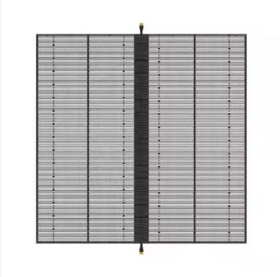 China P2.6 Led Transparent Screen Display Grille Full Color Led Ice Screen Indoor Electronic Advertising Screen Glass Window for sale