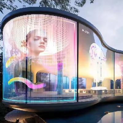 중국 AC100-240V 60Hz 입력 투명 LED 디스플레이 스크린 실내 광고 비디오 디스플레이 기능 3-5 년 보증 판매용