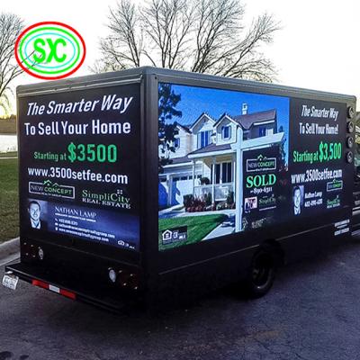 중국 고휘도 모바일 트럭 LED 디스플레이 P2.5 스크린 5000-8000 니트 밝기 1000시간 무고장 판매용