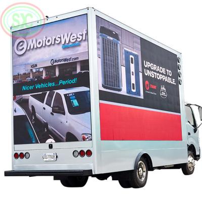 China 2727 Lamp Size Mobile Truck LED Display with Iron or Aluminum Cabinet and 60Hz Frame Rate for sale