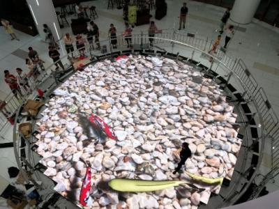 Cina Pavimento da ballo professionale illuminato con consumo energetico di 20W e modulo Qty 8PCS W2 X H4 in vendita