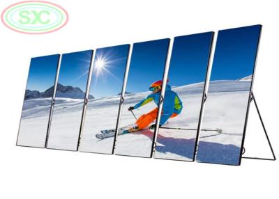 China Steel Cabinet LED Poster Display with 122880 Pixels Density for Shopping Centers and Conference Halls for sale