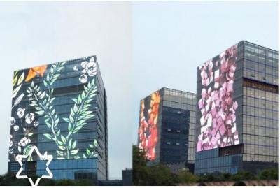 중국 AC100-240V 60Hz 입력 투명 LED 디스플레이 스크린 실내 광고 비디오 디스플레이 기능 3-5 년 보증 판매용