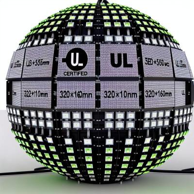 China UL Certified Front Service Sphere LED Screen with 320*160mm Module Size and UL Certification for sale