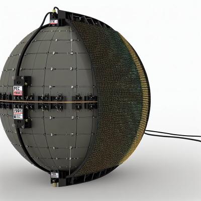 중국 FCC 인증 및 비디오/텍스트/이미지 표시 기능이 있는 DC5V 전압 구형 LED 스크린 판매용