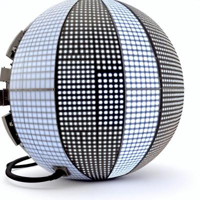 중국 FCC 인증 및 비디오/텍스트/이미지 표시 기능이 있는 DC5V 전압 구형 LED 스크린 판매용