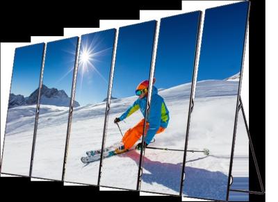 China 320x160mm LED Poster Display 1R1G1B Color Configuration 680x2000mm Screen Size for Customer Requirements for sale