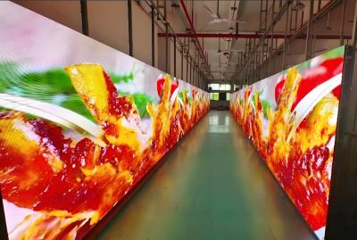 China Tamaño del gabinete 600*337.5MM Pantalla LED con pegamento en la placa en venta