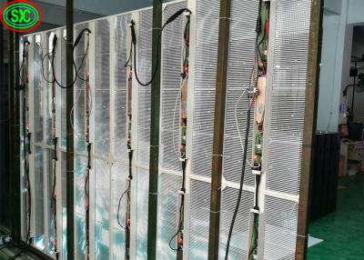 Китай Дисплей прозрачности крытого прозрачного экрана СИД 1Р1Г1Б стеклянный высокий для витрины продается