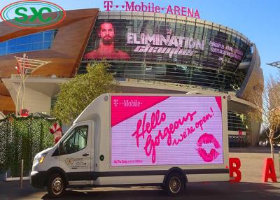 中国 高い明るさの移動式トラックのLED表示屋外の10mmピッチの広告スクリーン 販売のため