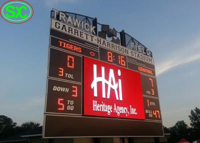 China P10 HD 1R1G1B Large Stadium Score Led Display Billboard 4G Control System for sale