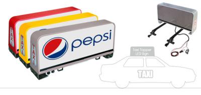 Cina Display di segnale LED impermeabile per auto, all' esterno a colori completi sul tetto di un taxi doppio lato in vendita