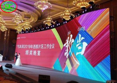 China 1200cd/M2 Brightness Curved LED Panel , HD Rental P2.9 P3.91 P4.81 for sale