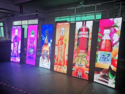 China P3 LED Poster Display HD Vertical Screen Indoor Advertising LED Display Stand for sale
