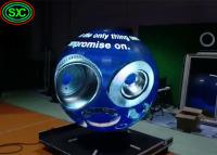 China P1.86 Sphere LED Display DC5V Epistar Chip Backside Service 320x160mm for sale