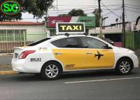 China P6 Full Color Taxi Top LED Display 6500nits Aluminum Roof Advertising Sign for sale