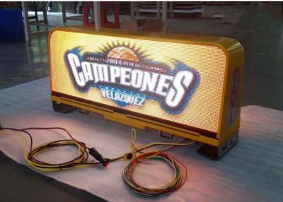 Cina Display di segnale LED impermeabile per auto, all' esterno a colori completi sul tetto di un taxi doppio lato in vendita