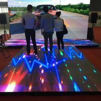 China Full Color Interactive P4.81 LED Dance Floor Screen 500x500mm Die Cast Aluminum for sale
